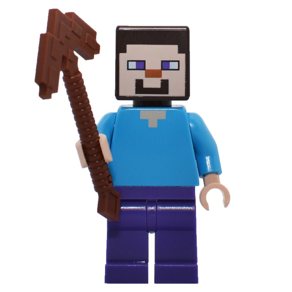 Steve met houten pickaxe | Losseminifiguren.nl